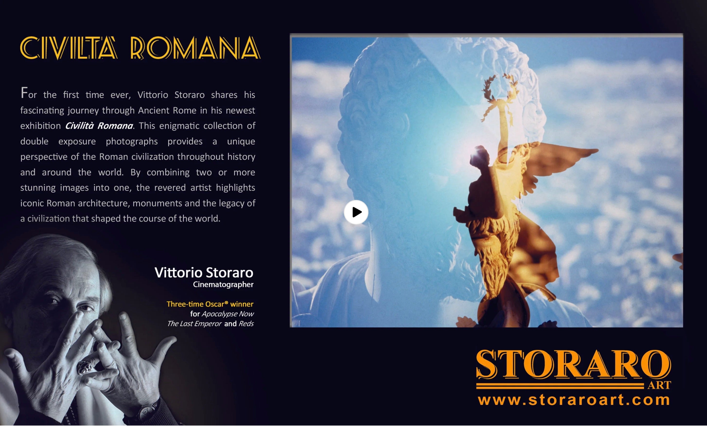 Storaro WRITING WITH LIGHT - La Civiltà Romana- The Roman Civilization ...